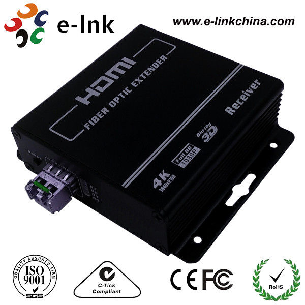 LC Connector HDMI Over Fiber Optic Extender , Hdmi To Cat5 / Cat6 ...