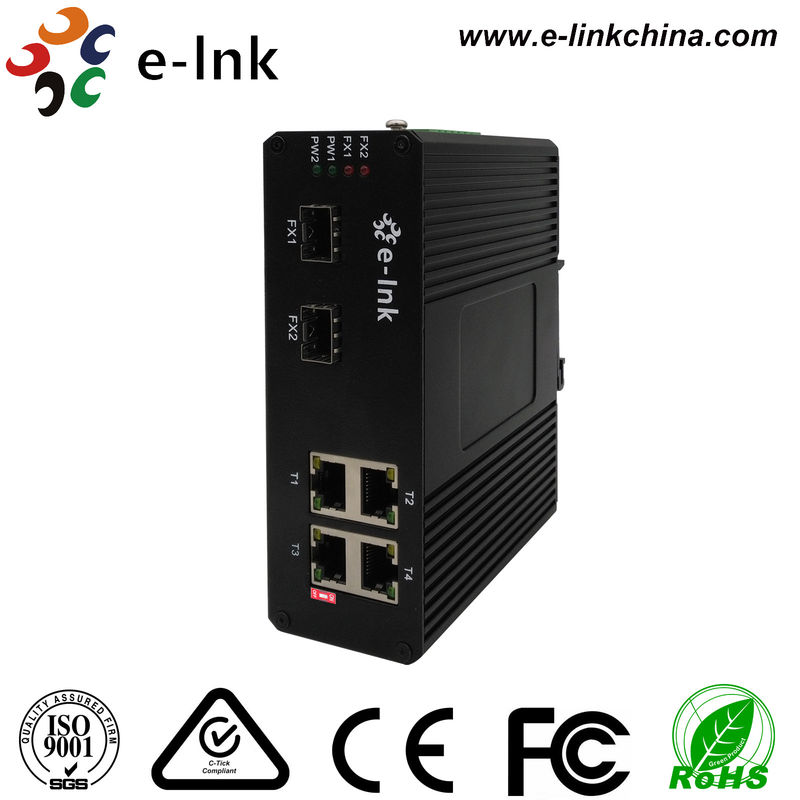 Gigabit Industrial Ethernet POE Switch 9K Bytes Jumbo Frame พร้อมพอร์ต ...